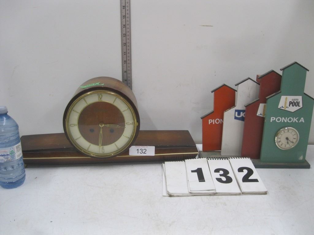 Mantel Clock No key / Grain Elevator Clock