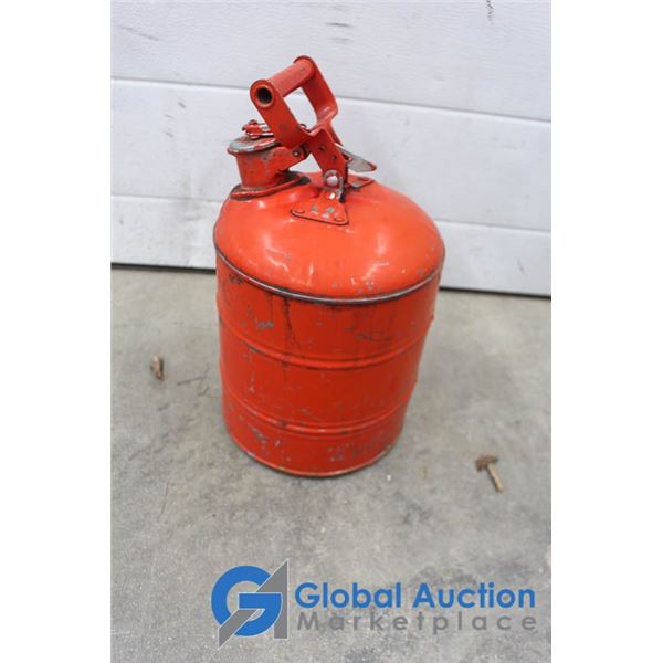 Vintage Metal 3 Gal Gas Can Vintage Metal 3 Gal Gas Can