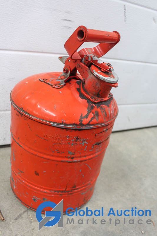  Vintage Metal 3 Gal Gas Can