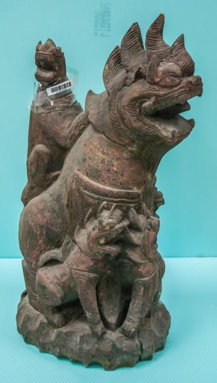 Chinese Wood Carved Mythical Beast