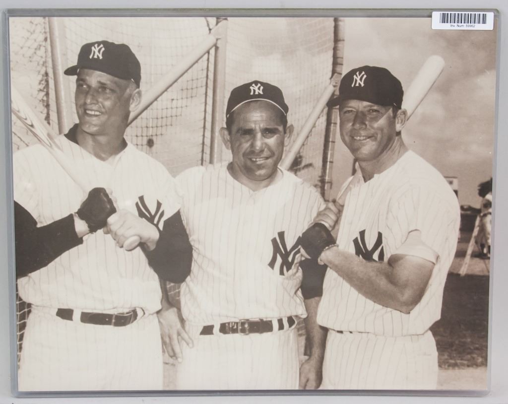 Photo of Roger Marris, Yogi Berra, Mickey Mantle