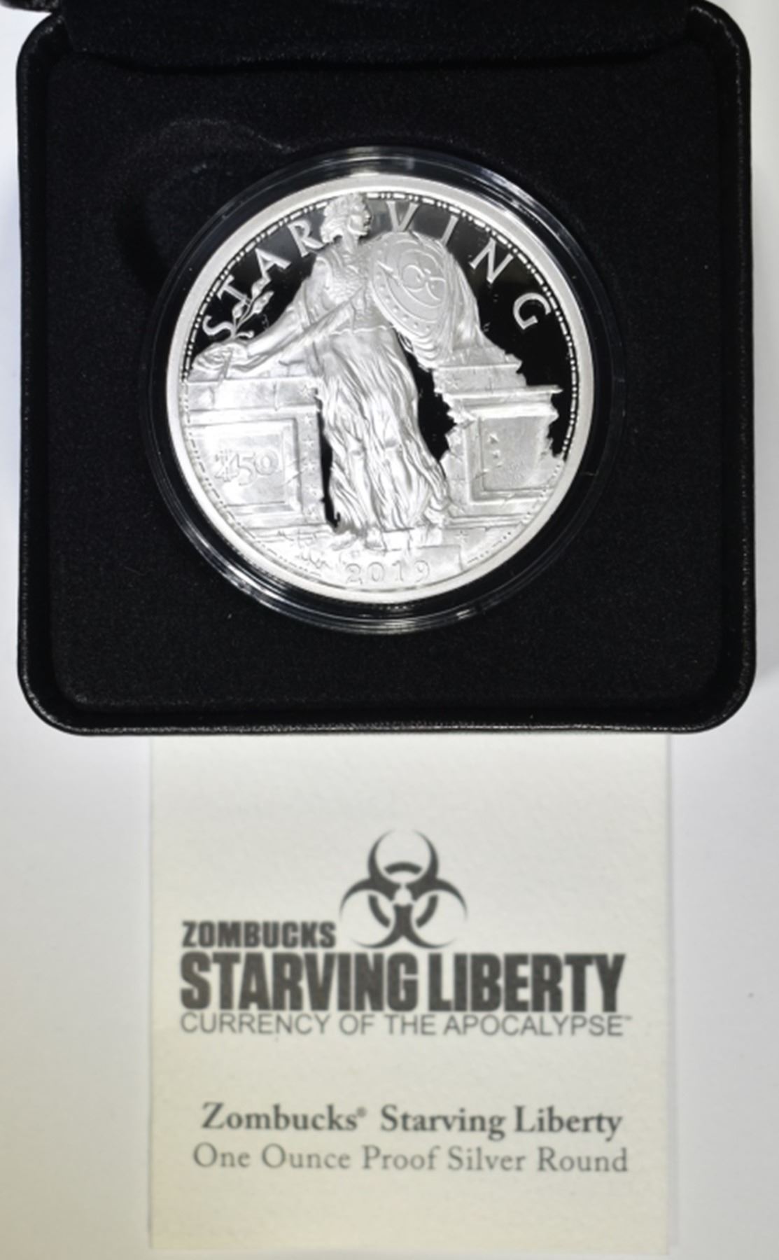 ZOMBUCKS 1 OZ SILVER CURRENCY OF THE APOCALYPSE