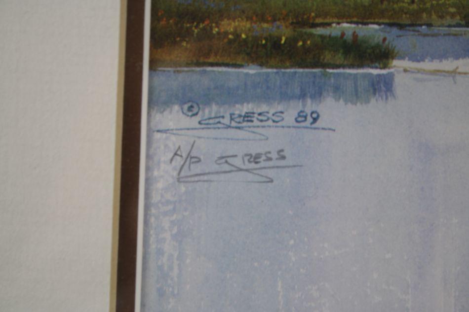 Michael Gress (American, 20th Century) High Plains Sunset, Watercolor,