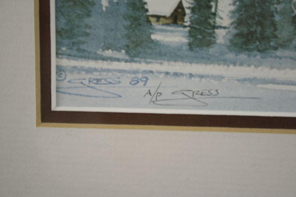 Michael Gress (American, 20th Century) High Plains Sunset, Watercolor,