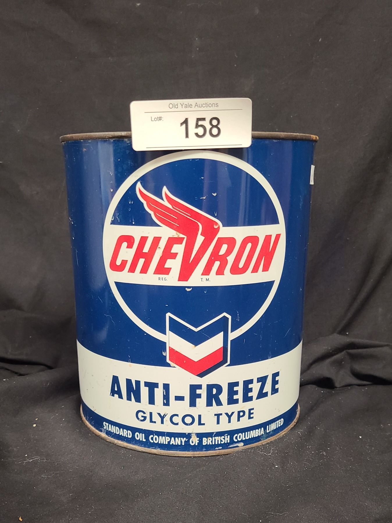 VINTAGE CHEVRON 1GALLON ANTI-FREEZE CAN