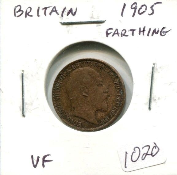Great Britain. 1905 Edward VII farthing. VF. - Schmalz Auctions