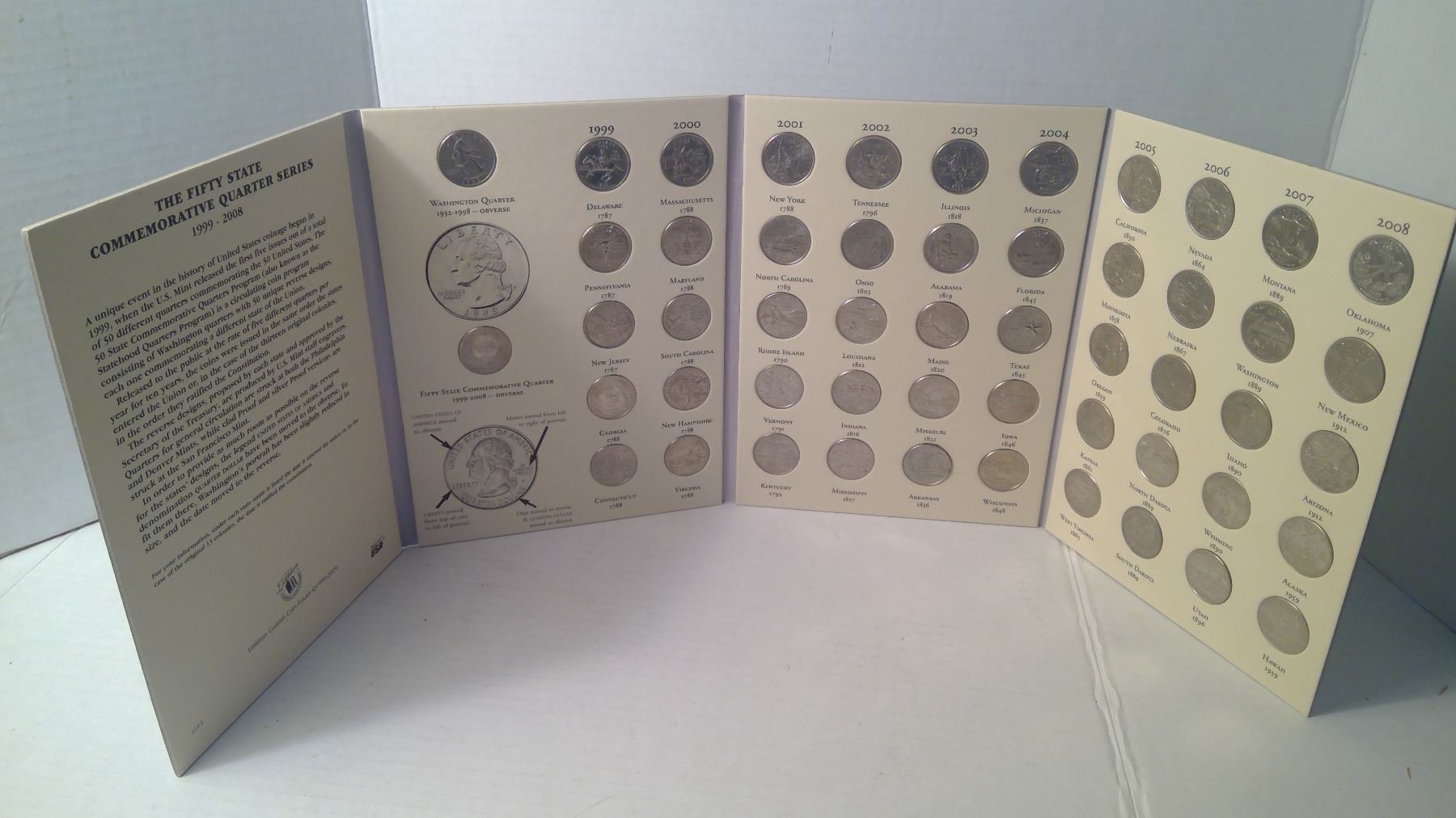 Fifty State Commemorative Quarters 1999-2008 Archival Quality Fifty State Commemorative Quarters 1999-2008 Archival Quality