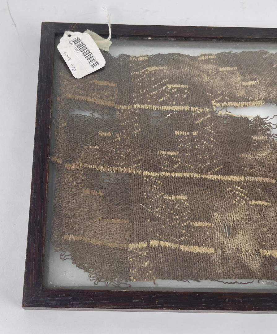 Ancient Peruvian Mummy Cloth Segment