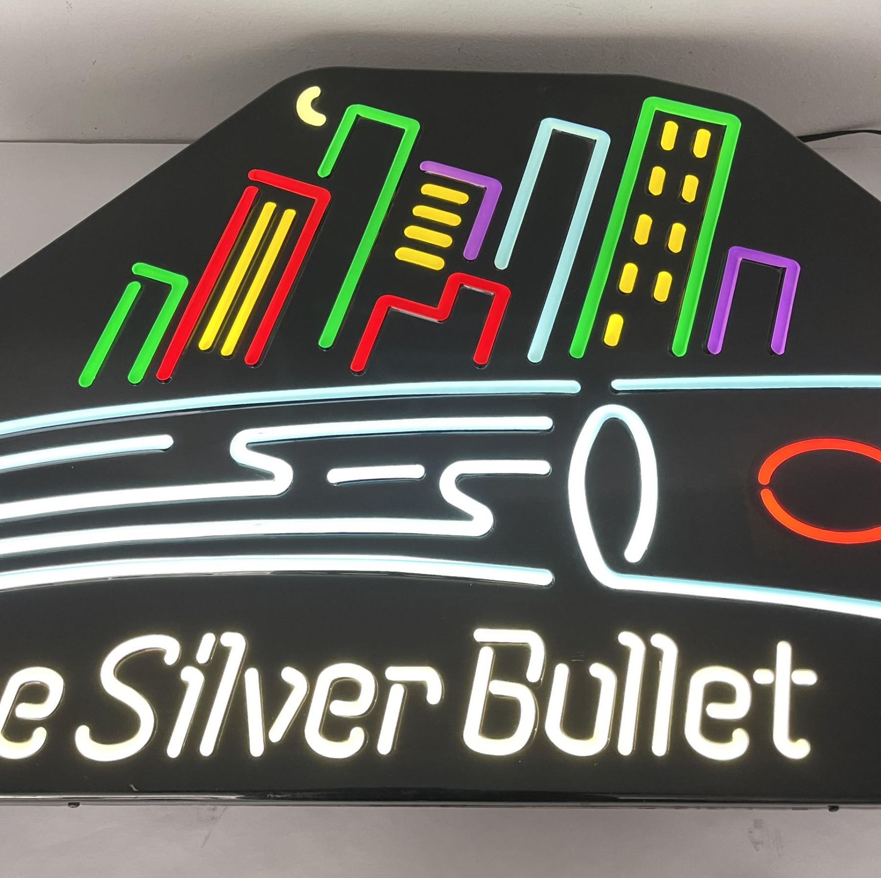 Coors Light Silver Bullet Lighted Bar Sign