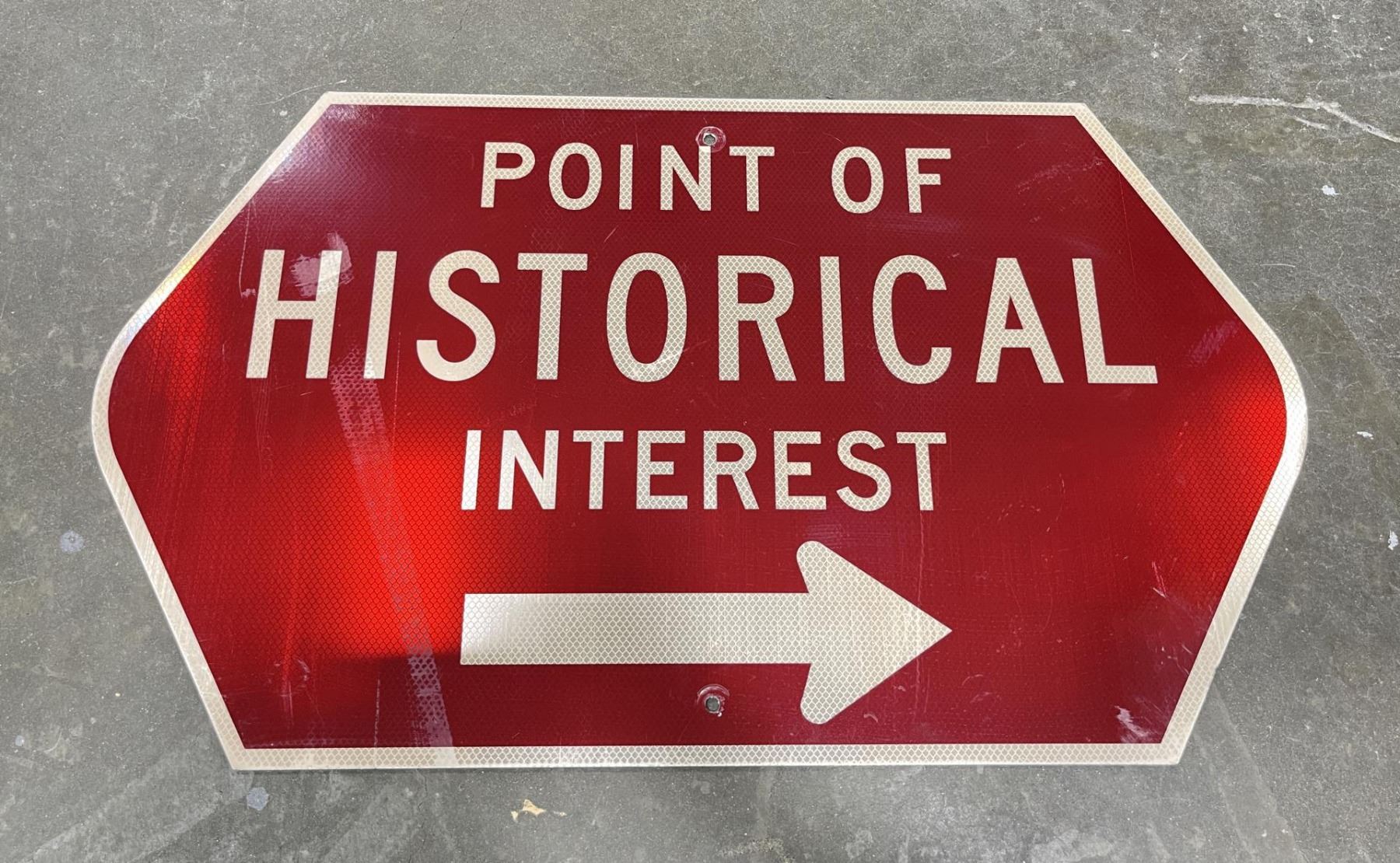 California Point of Historical Interest Sign