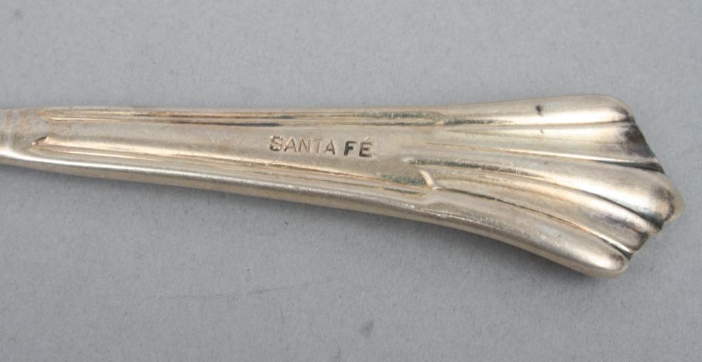 Group of Santa Fe Railroad Silver Plated Flatware