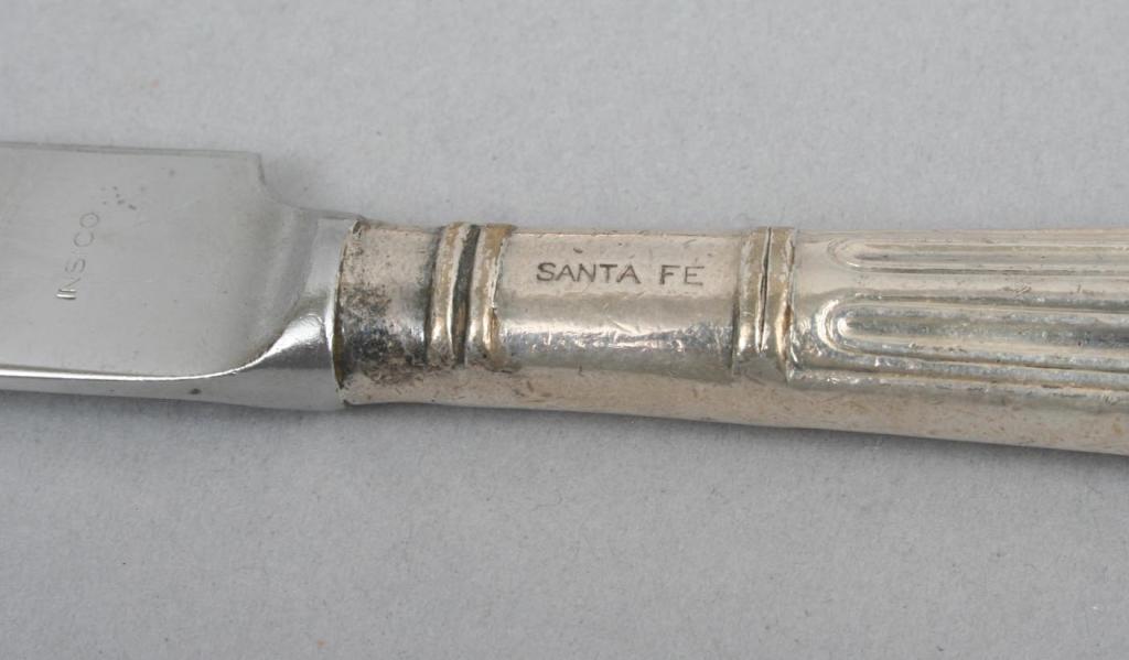 Group of Santa Fe Railroad Silver Plated Flatware