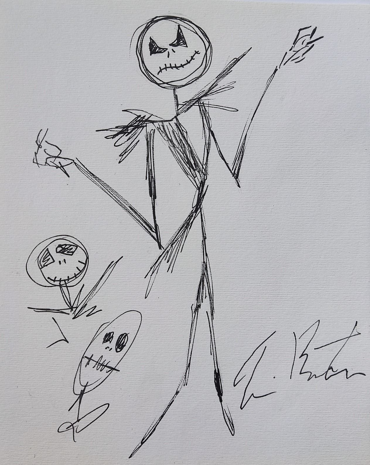 Tim Burton drawing.