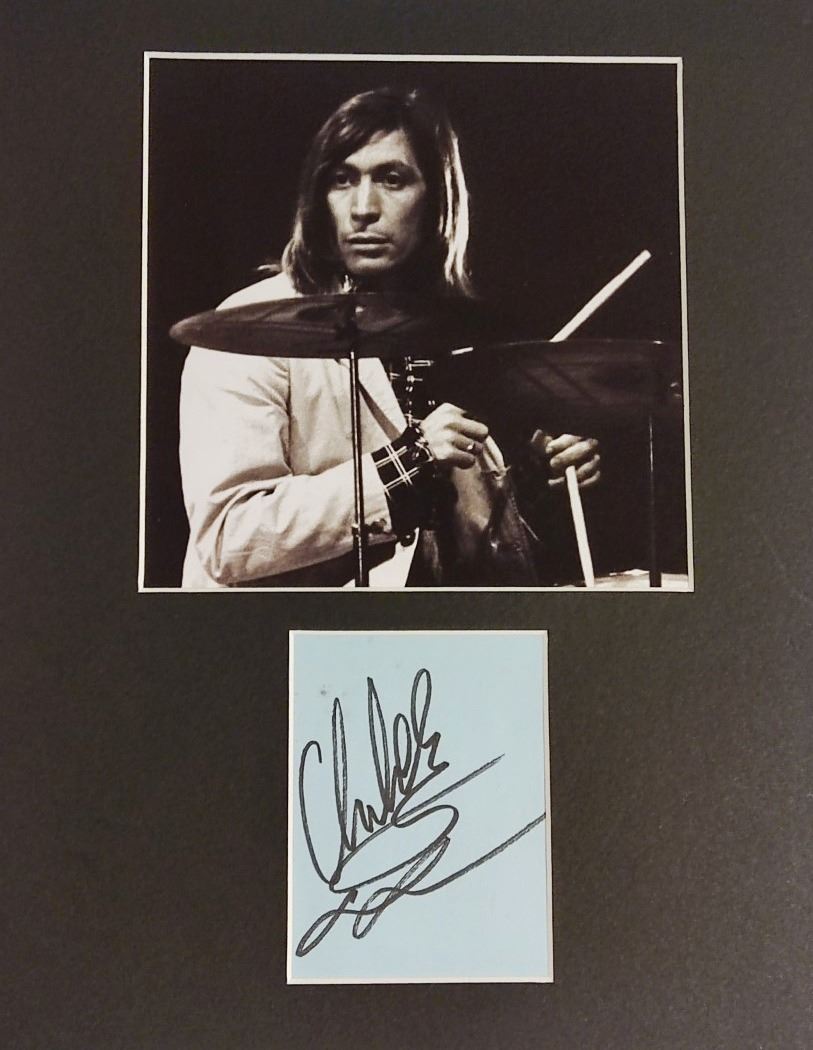 Charlie Watts autograph (1941-2021).