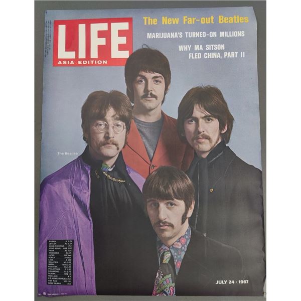 The Beatles Life Magazine Newsstand Poster.