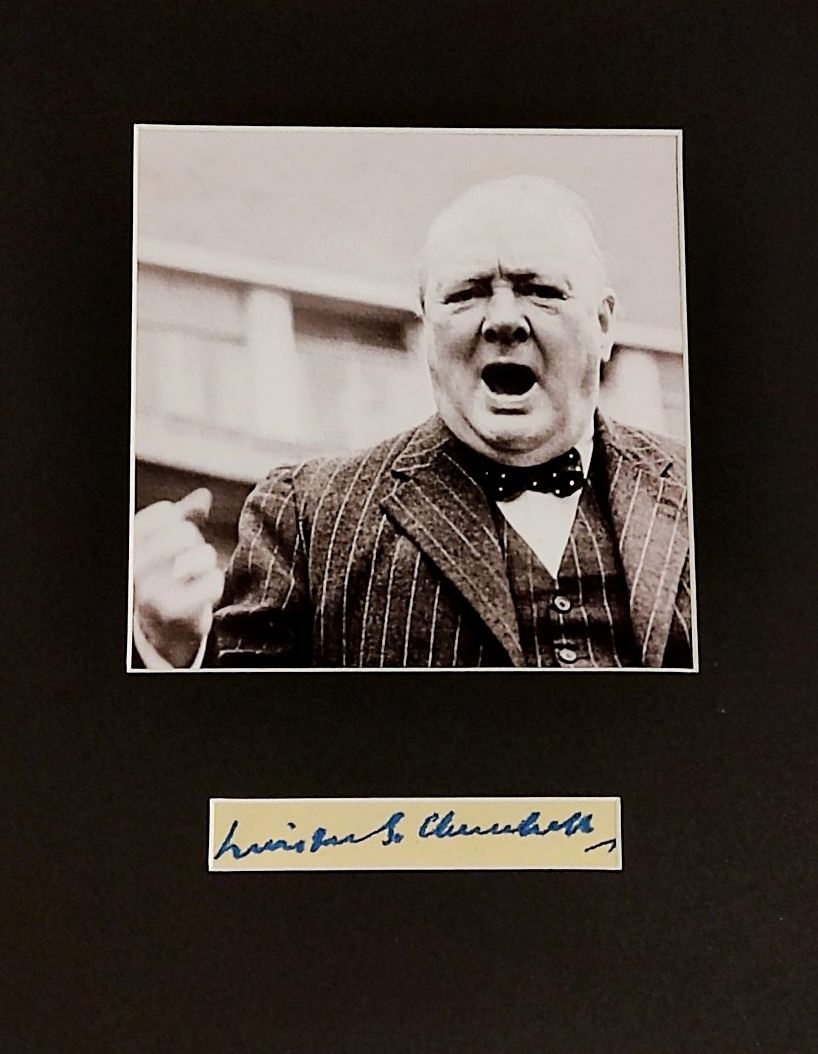 Sir Winston Churchill autograph.