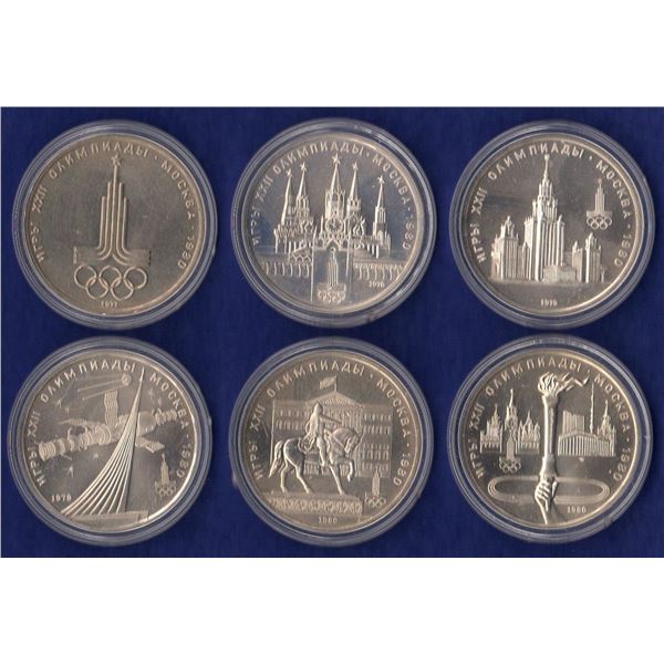 Russia 1980 Moscow Olympics Commemorative Coin Set.