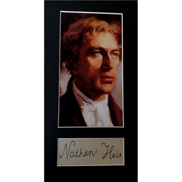 Nathan Hale signature (1755-1776).