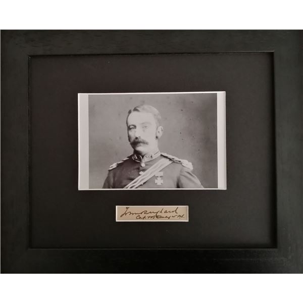 Colonel John Rouse Merriott Chard signature (1847-1897).