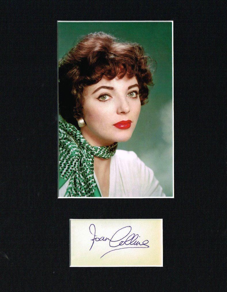 Joan Collins autograph (1933-).