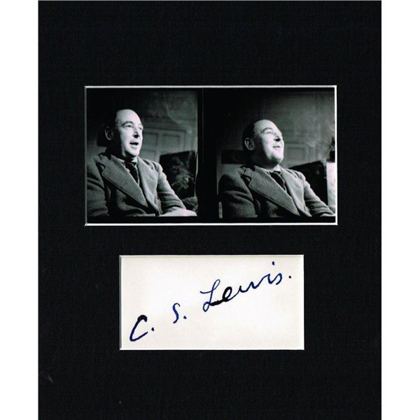 C.S. Lewis autograph (1898-1963).