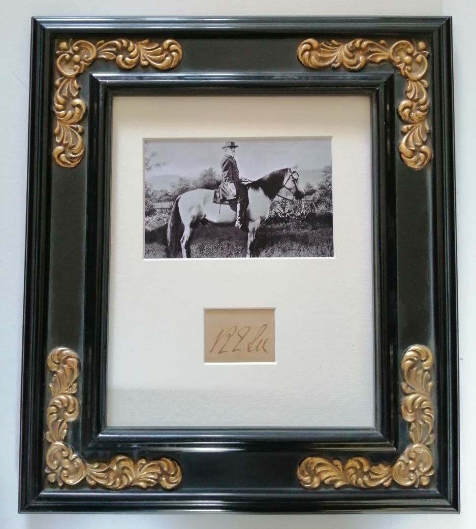 Robert E Lee signature (1807-1870).