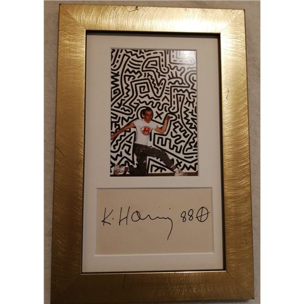 Keith Haring autograph (1958-1990).