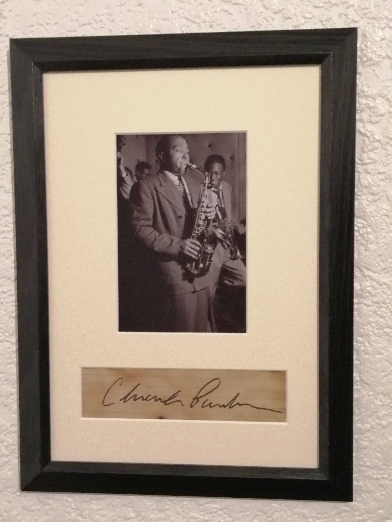 Charlie Parker autograph. (1920-1955).