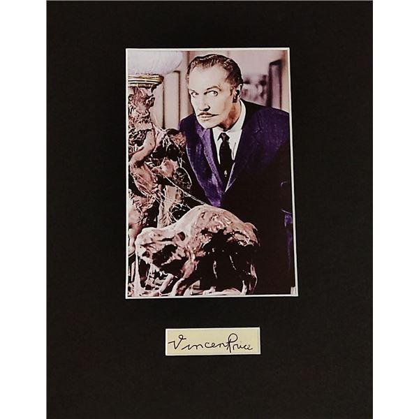 Vincent Price autograph.