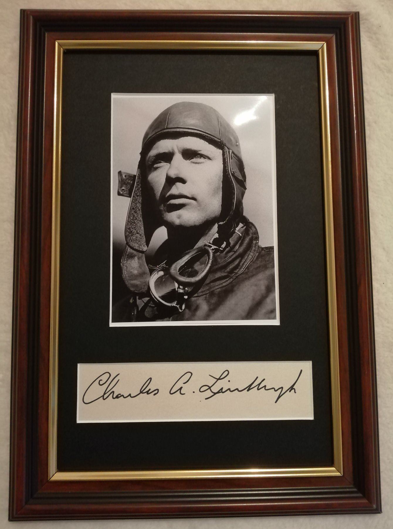 Charles Lindbergh autograph. (1902-1974).