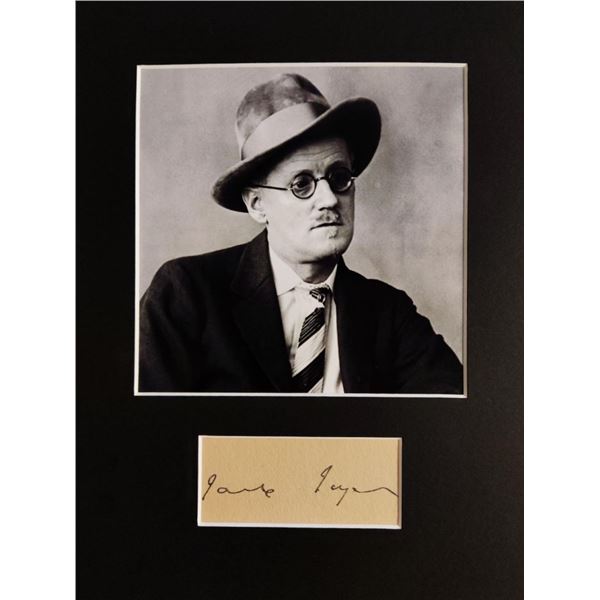 James Joyce signature (1882-1941).