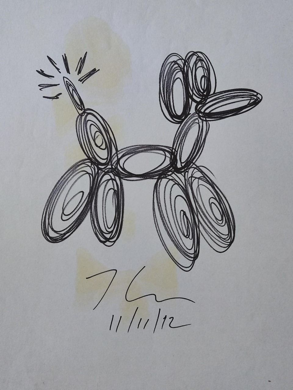 Jeff Koons: Poodle drawing.