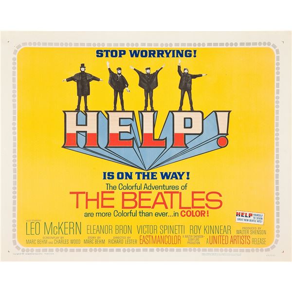 The Beatles: Help! (United Artists, 1965). poster.