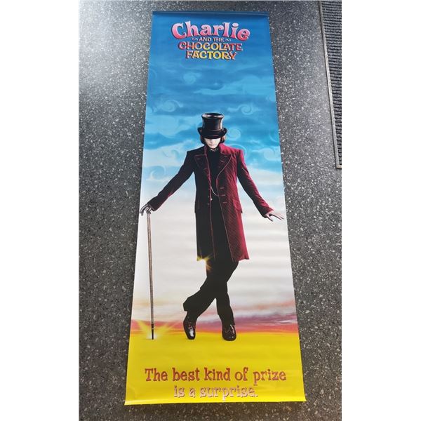 Charlie and the chocolate factory door poster 158x53cm.