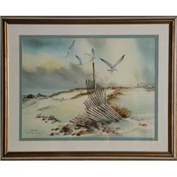 Allen Ulmer, Approaching Storm, Watercolor