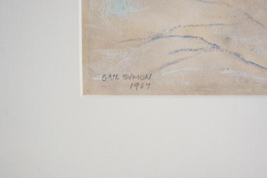 Gail Symon, Nude, Pastel Drawing 1967