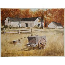 James Feriola, Country Farm Watercolor