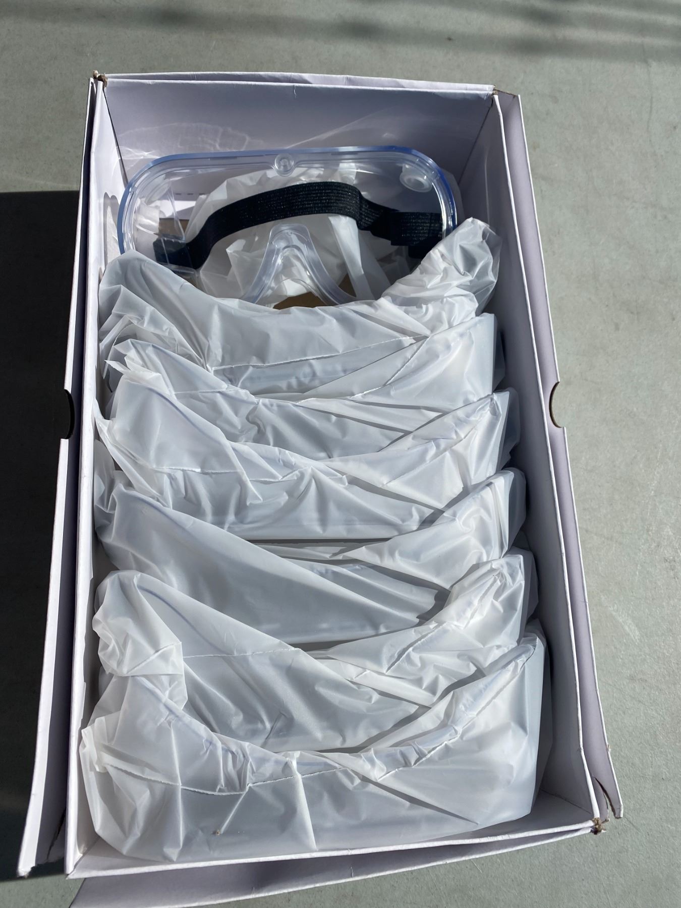 Box eye protection goggles