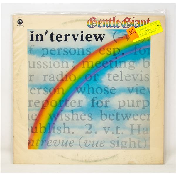 GENTLE GIANT INTERVIEW LP GENTLE GIANT INTERVIEW LP