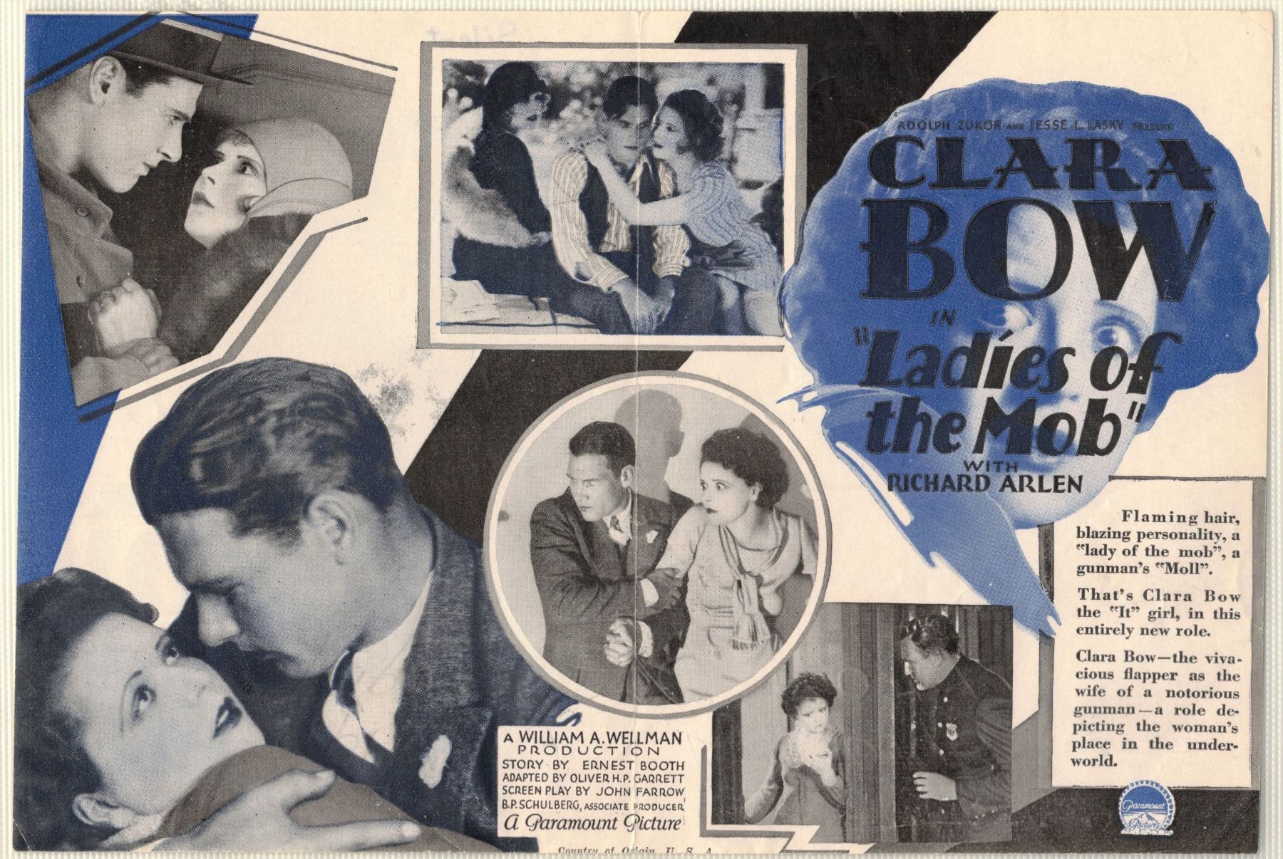 Movie Herald - Ladies of the Mob 1928 - Clara Bow, Richard Arlen, and ...