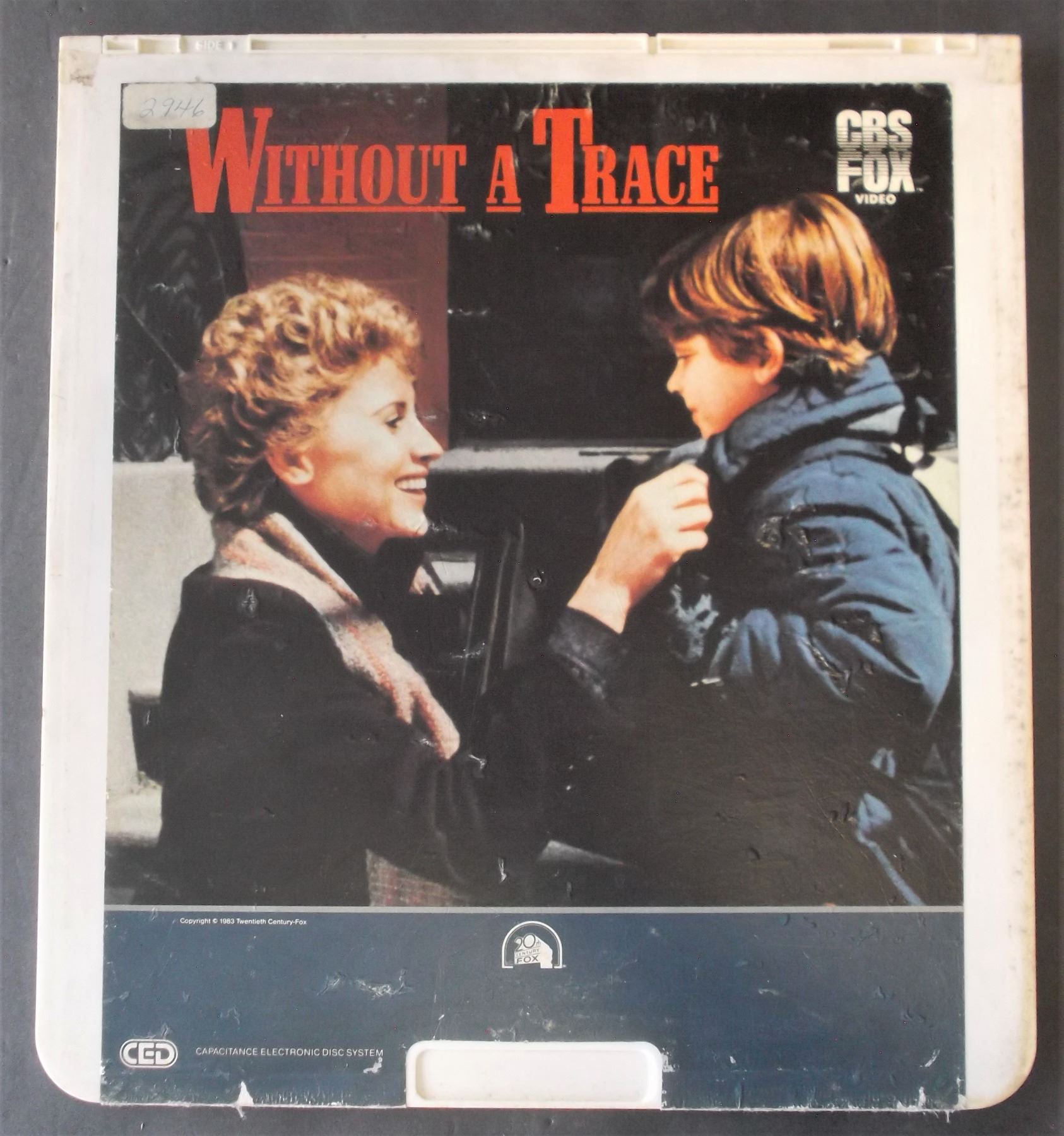 RCA Capacitance Electronic Disc - Without A Trace 1983