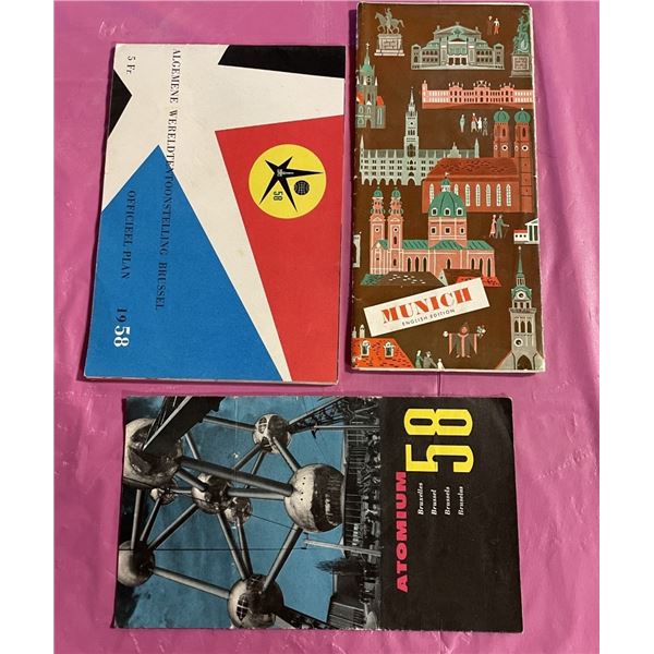 Travel Ephemera , pamphlets Brussels and Munich