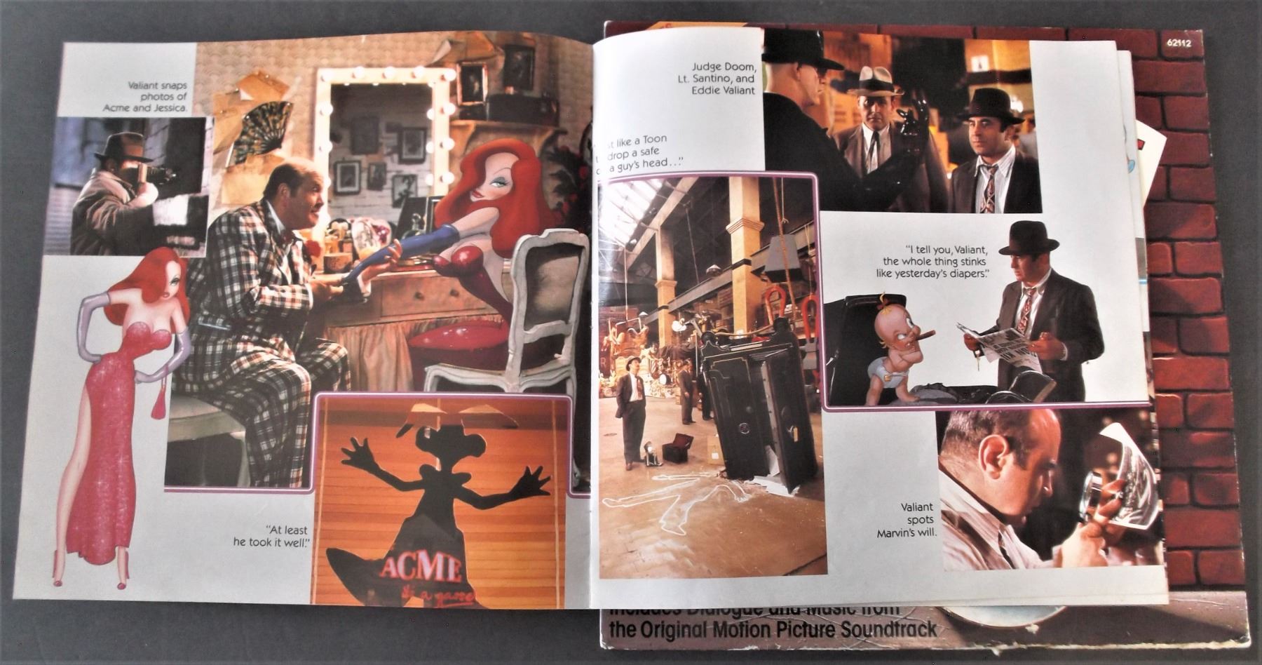 Who Framed Roger Rabbit Story Record - Includes the Booklet
