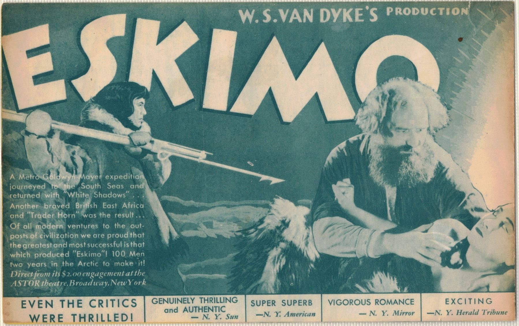 Movie Hearld - Eskimo 1933 - Edgar Dearing
