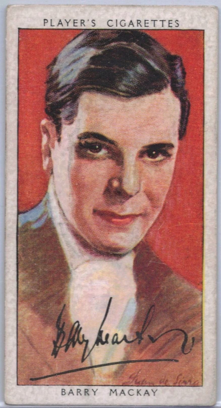1938 John Player & Sons Film Stars Tobacco Cards, 3rd Series - Barry ...