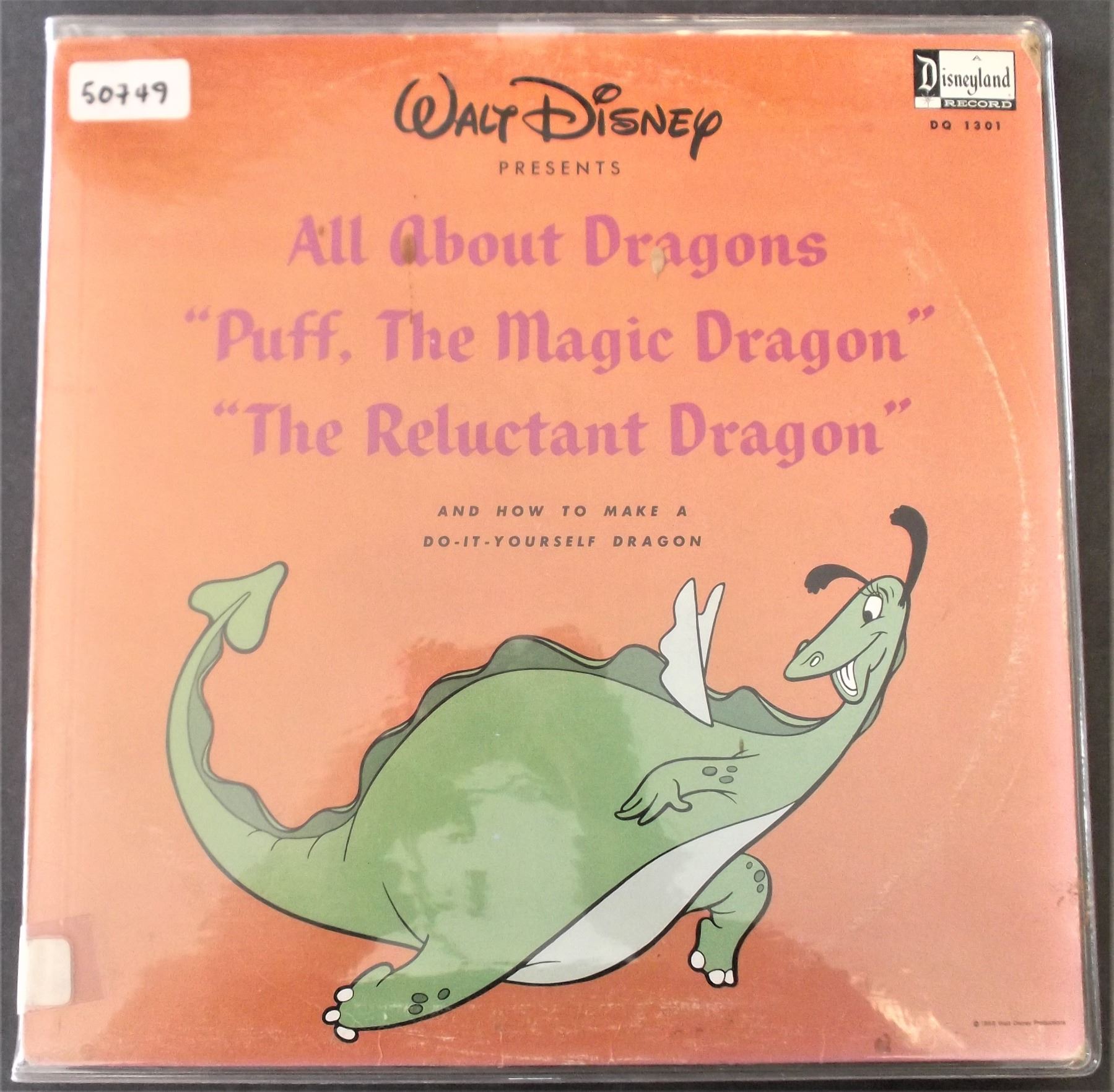 Walt Disney Presents All About Dragons Record