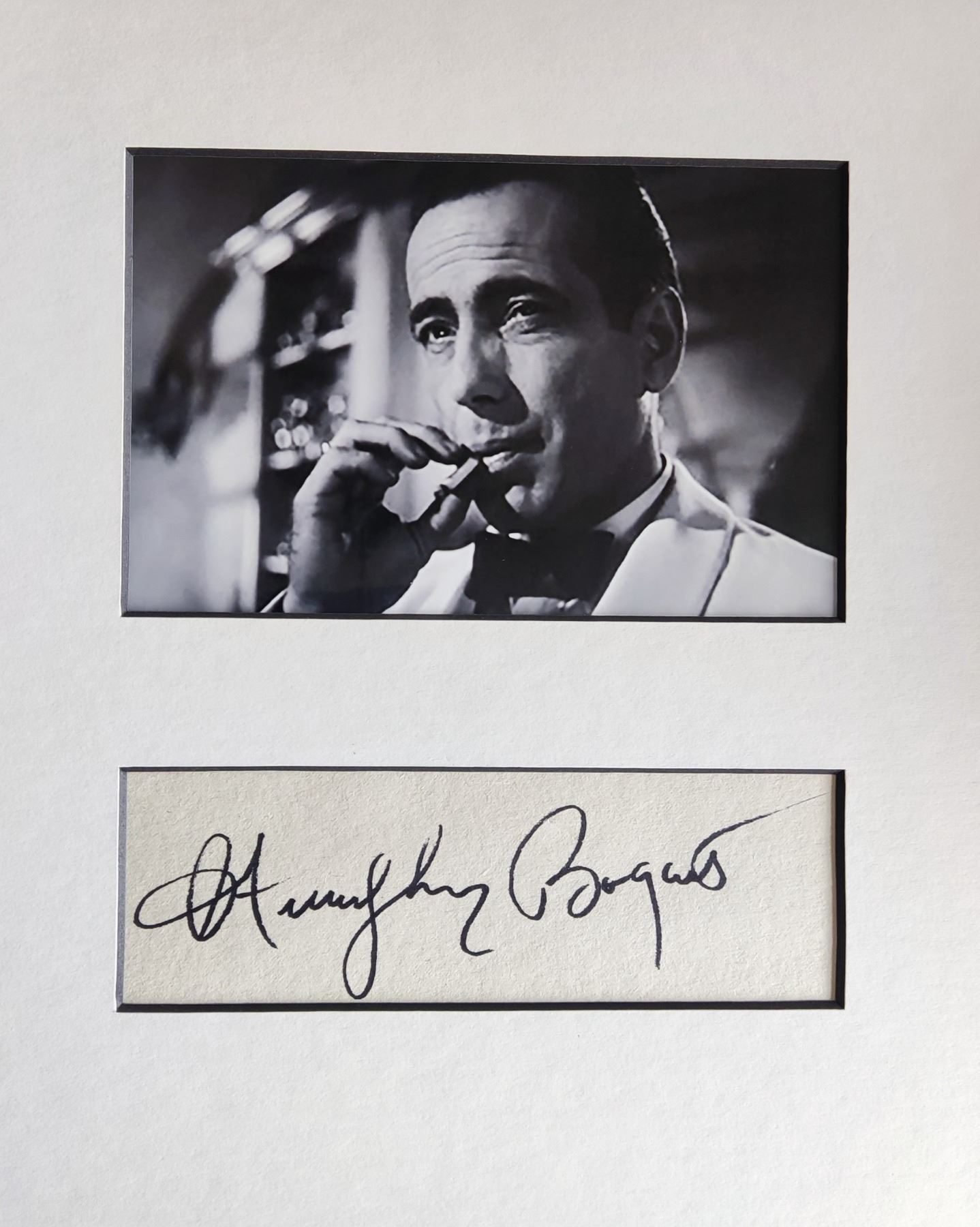 Humphrey Bogart autograph (1899-1957).