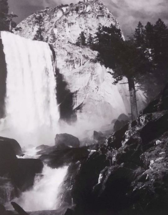 Photographer: Ansel Adams: Vernal Fall, Yosemite National Park ...