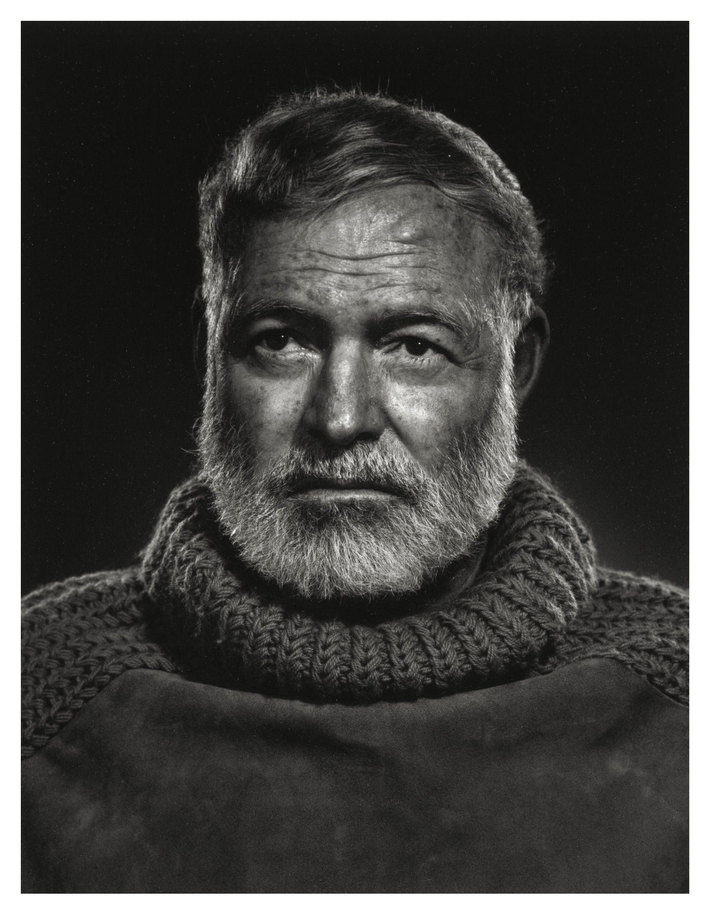 Photographer: Yousuf Karsh (1908-2002): Ernest Hemingway, 1957.