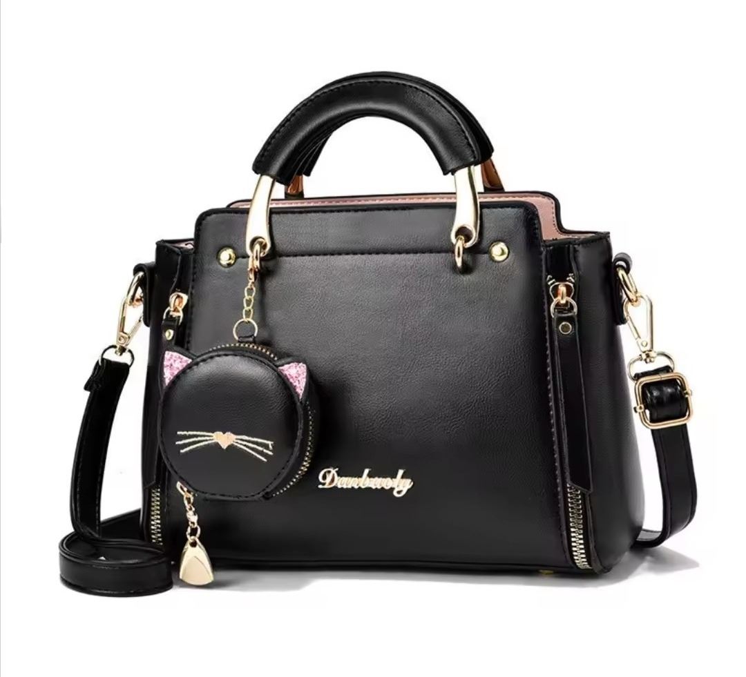 Brand new Danbaoly Women's shoulder bag and cat purse.